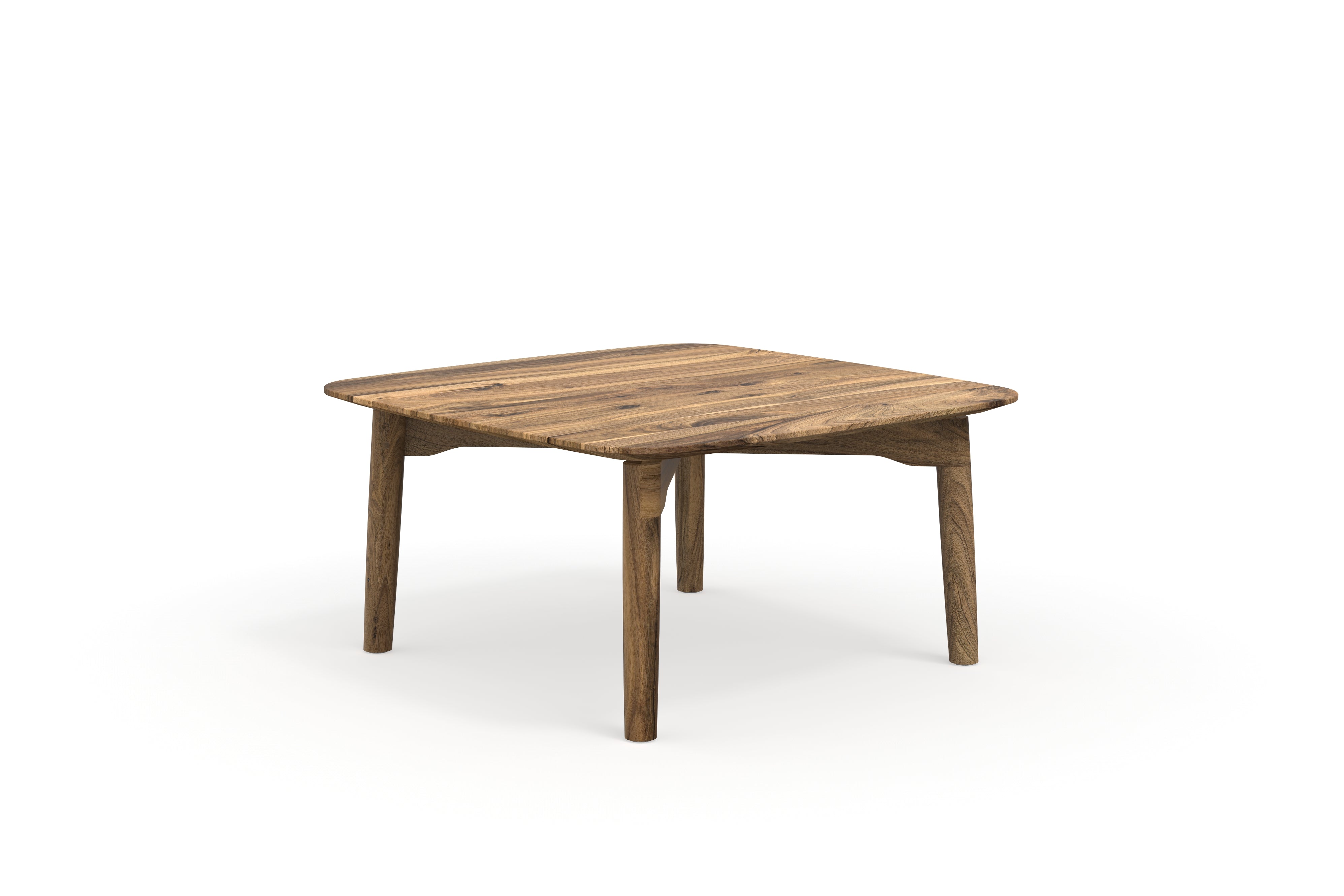 Natural wood coffee table square store